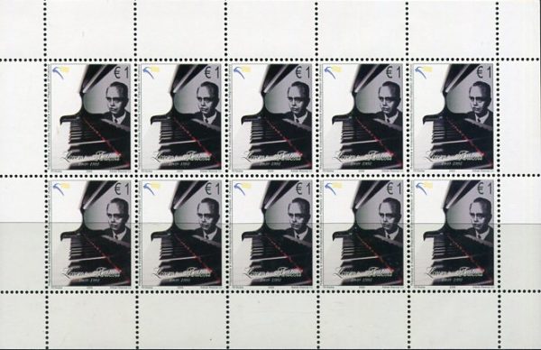 2009 Kosovo Pianist Lorenc Antoni Sheet ** – BalkanPhila