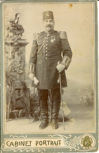 Ottoman Officer Cabinet Photo – BalkanPhila