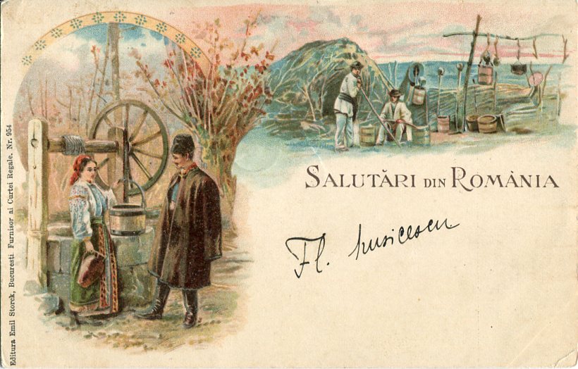1900 Romania Iasi Folk Postcard to Belgium – BalkanPhila