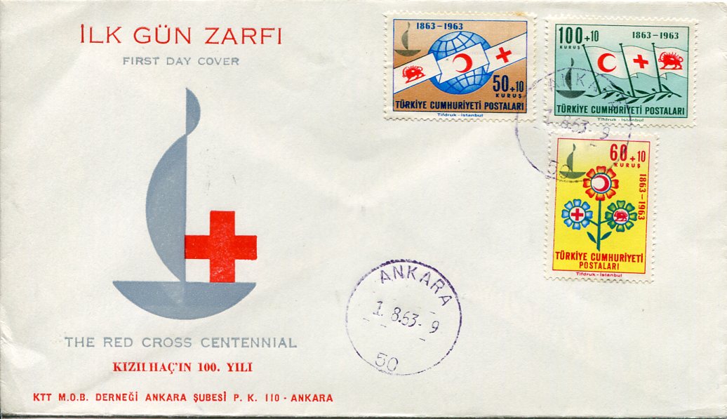 1963 Turkey Red Cross FDC – BalkanPhila