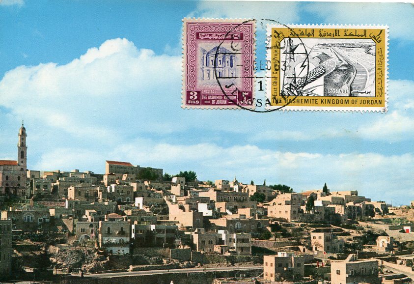 1963 Jordan Bethlehem Postcard – BalkanPhila
