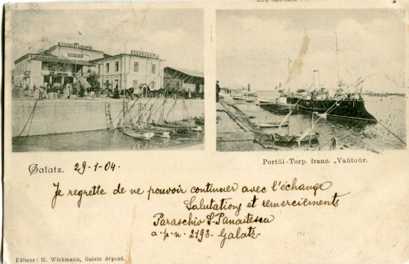 1904 Romania Galatz Ironclad Vautour – BalkanPhila
