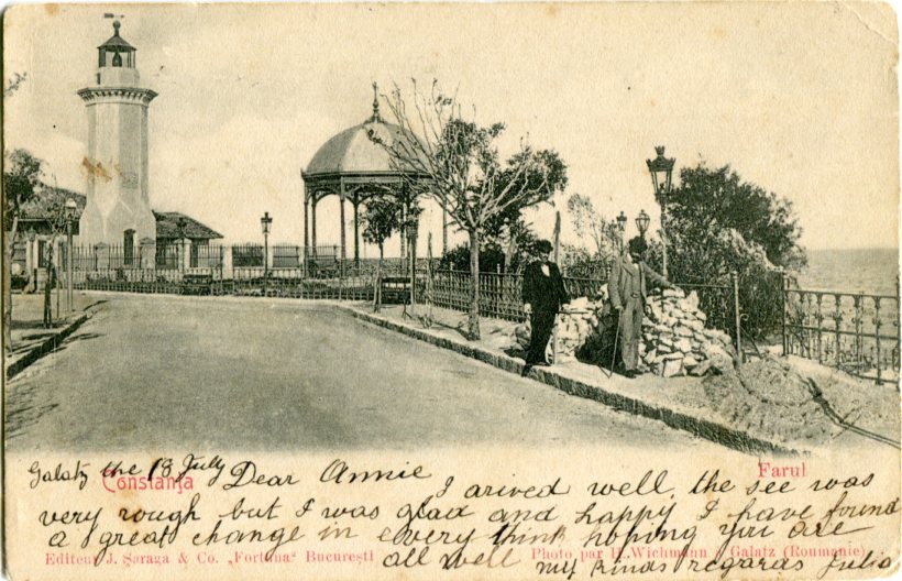 1905 Romania Galati Constanta Lighthouse – BalkanPhila