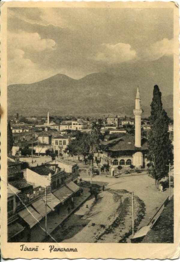 1939 Albania Tirana Postcard to Budafok – BalkanPhila