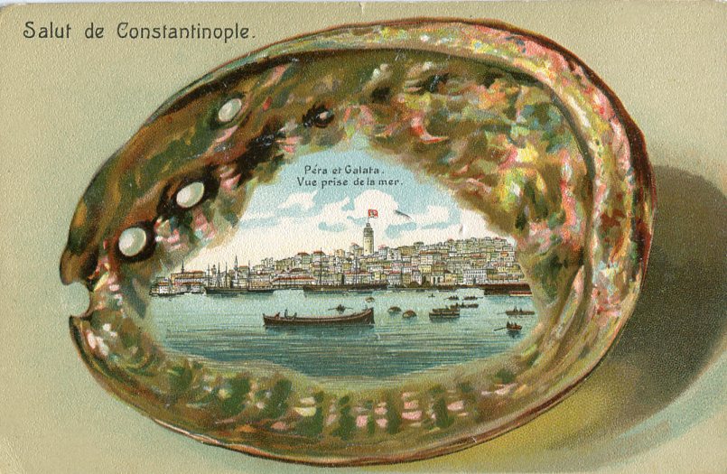 Turkey Istanbul Pera Galata Embossed unused – BalkanPhila