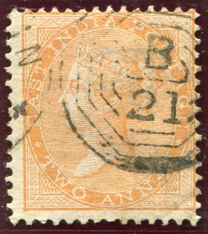 1865 Burma Bassein Pathein B21 on India 2a – BalkanPhila