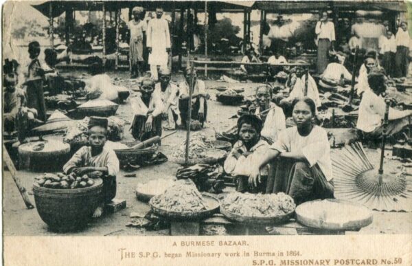 Burma Bazaar by SPG Missionary 1916 – BalkanPhila
