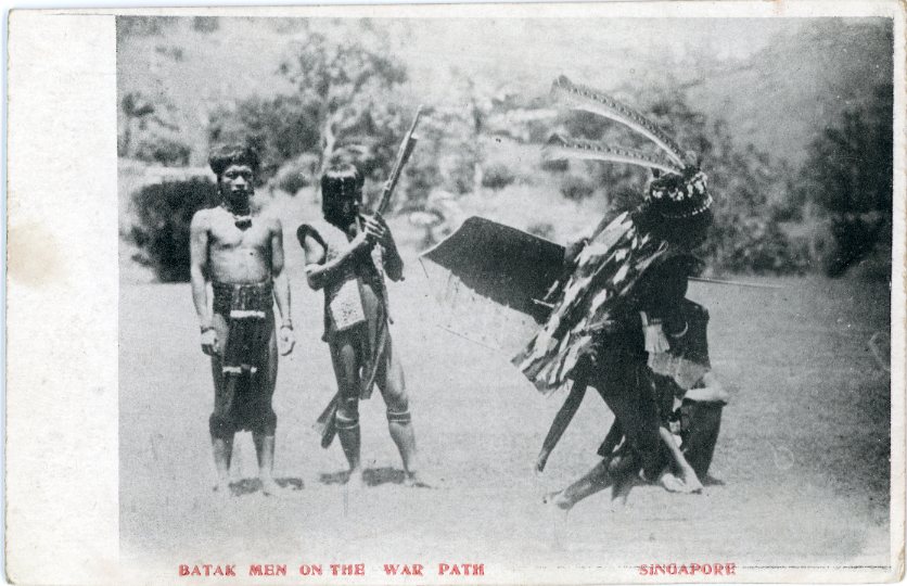 Singapore Batak Men on the War Path – BalkanPhila